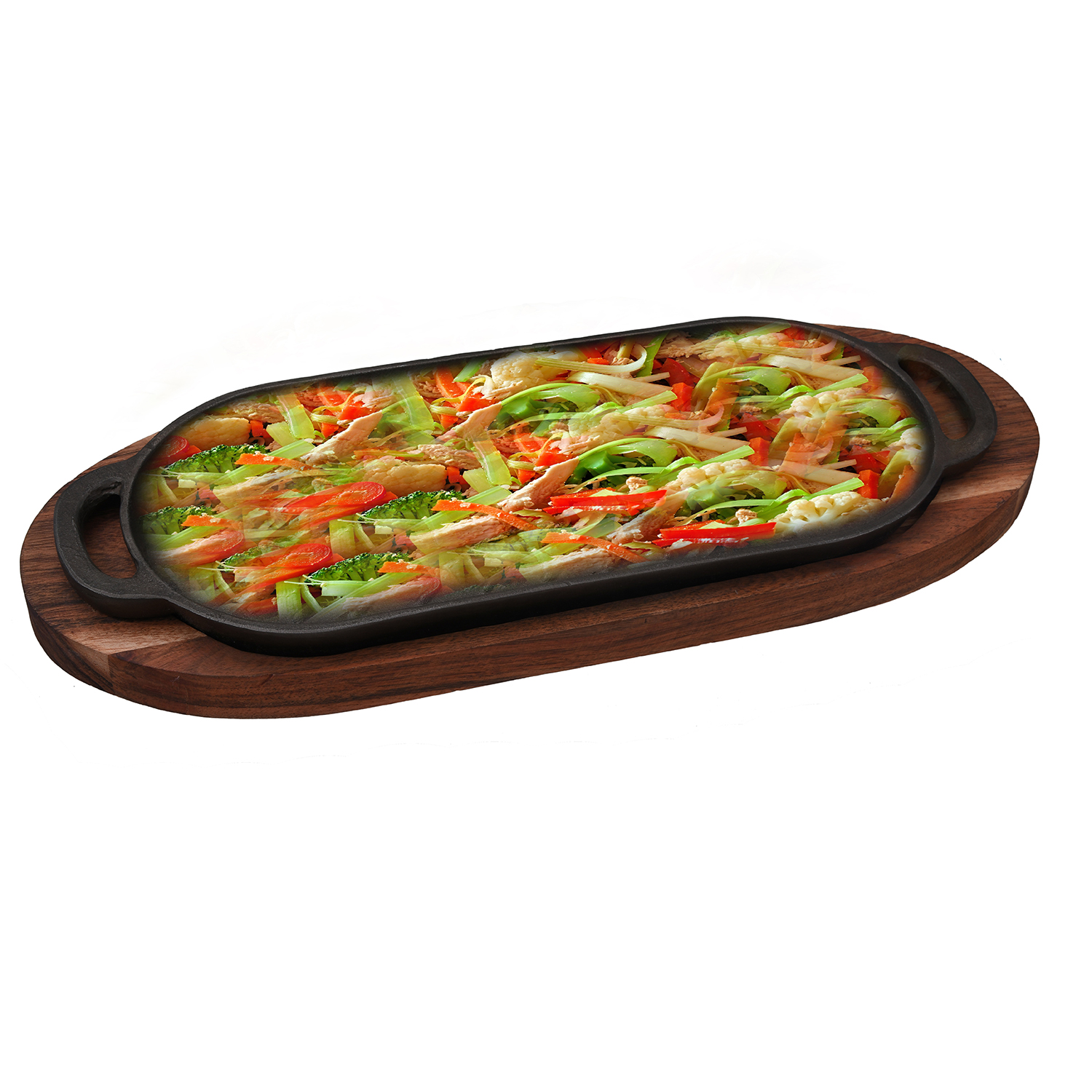 Cast Iron Sizzler Platter | Cast Iron Grill Platter | Rustik Craft